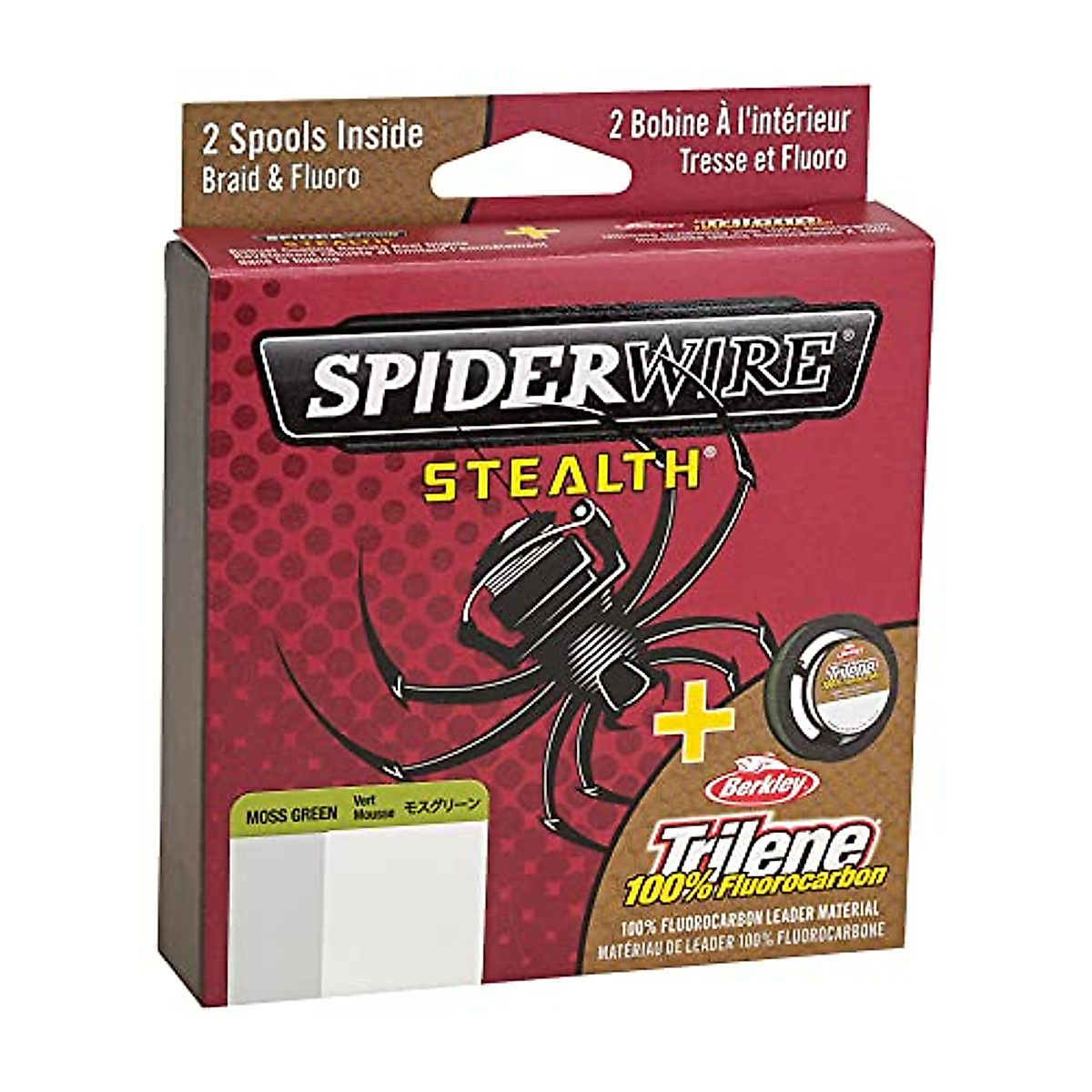 Spiderwire Berkley FireLine® Superline, Moss Green/Clear, 8lb | 3.6kg, 125yd | 114m Fishing Line, Suitable for Freshwater Environments