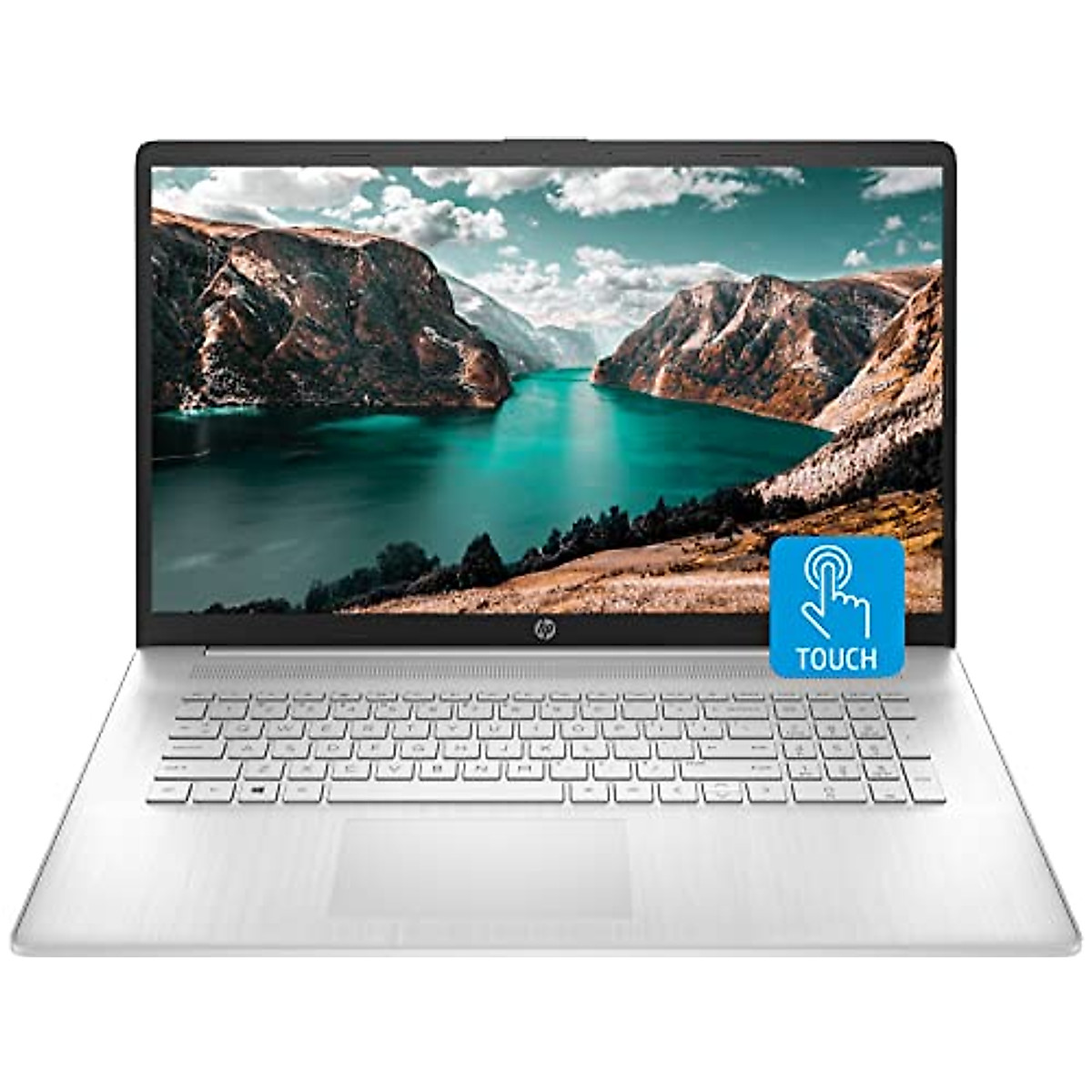 HP 17 Laptop, 17.3" HD+ Touchscreen, Intel Core i7-1255U Processor, 16GB RAM, 512GB SSD, Webcam, HDMI, Backlit Keyboard, Wi-Fi, Windows 11 Home, Silver