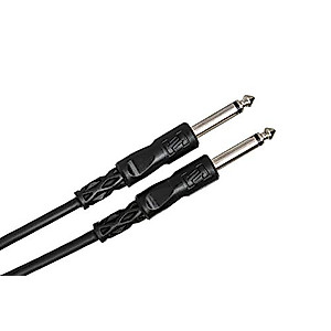 Hosa CPP-105 1/4" TS to 1/4" TS Unbalanced Interconnect Cable, 5 Feet