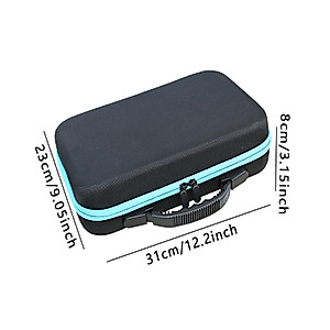 Partslety Storage Containers, 60 Slots Kits Accessories and Tools Portable Organizer Case for 5D Diamond Beads Jewelry Ring Blue60 Bottle Storage Bag