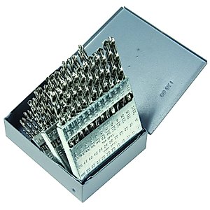 Viking Drill and Tool by Norseman 43540 Type 240-B Bright Finish 118 Degree HSS Drill Bit Set (60 Piece)