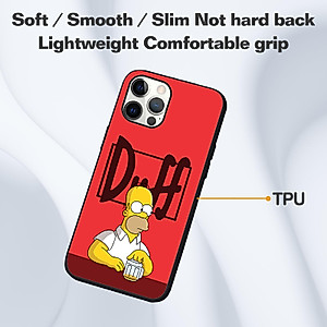 Compatible with iPhone 13 Pro Max Case, Cool Design Shockproof Slim Fit TPU Cover Protective Phone Case (Humorous-Simpsons-Funny-Homer-3)