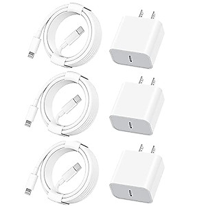 iPhone 14 13 Fast Charger,3Pack Apple Charger iPhone Charger,Apple Super Fast USB C Wall Charger[Apple MFi Certified]6FT Type C to Lightning Cable for iPhone 14/14 Plus/13 MiNi/12 Pro Max/11 Pro/iPad