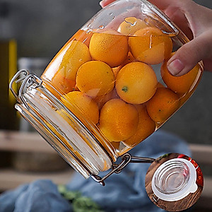 8 Pieces Replacement Silicone Jar Gaskets for Clip Top Storage Jars, 4 Colors Jar Seals Airtight Silicone Gasket Sealing Rings for Regular Mouth Canning Jars