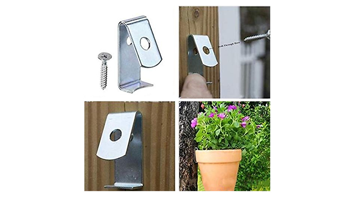 Yiautao Flower Pot Clips - Secure 5-8 inch Terra Cotta Pots Discreetly