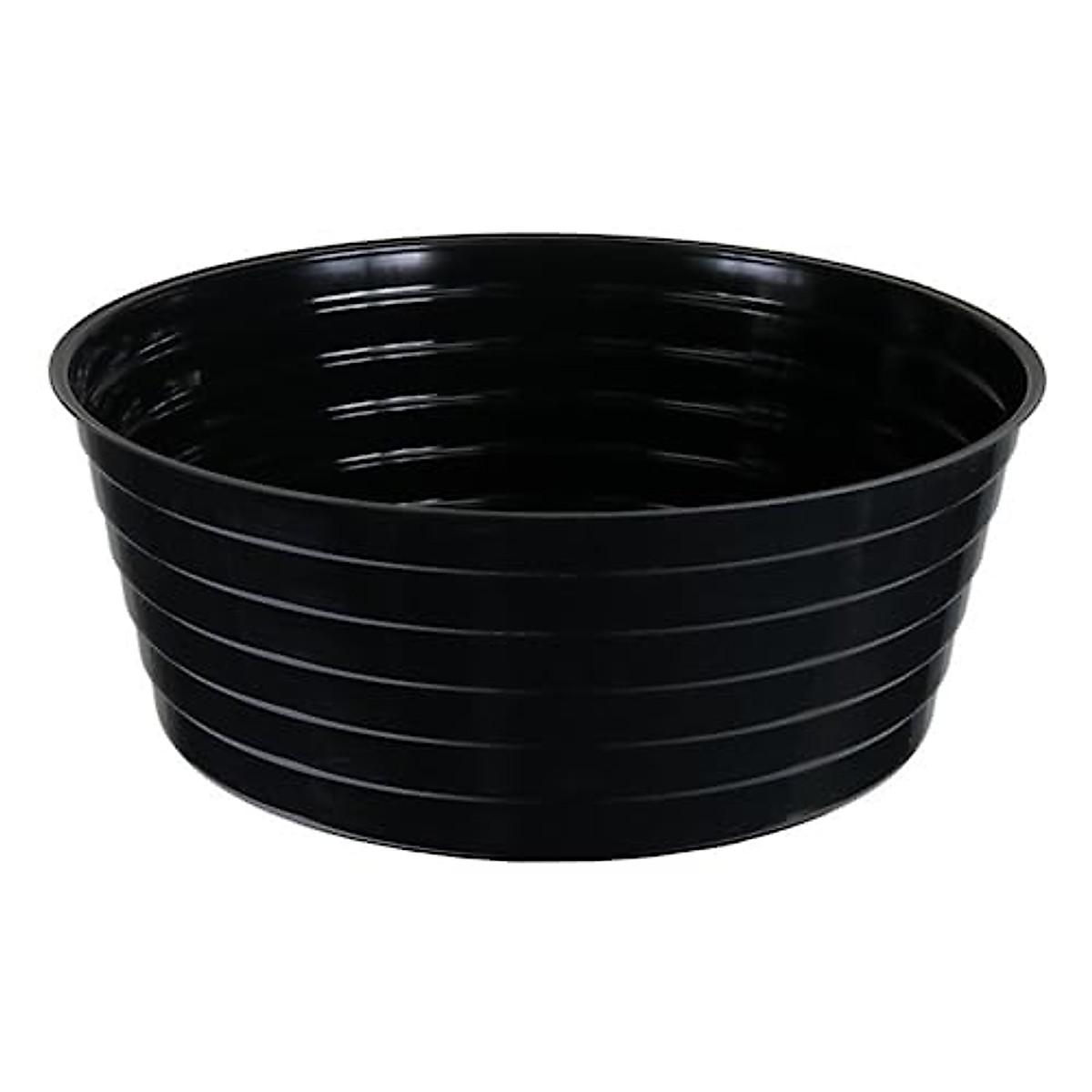 AGROVISTA Deep Pot Saucer, Black 8", 10", 12", 14", 16", 21", 25", Deep Pot Saucers are, Durable, Affordable, Plant Dishes Saucer, Flower Plant Water Trays for Indoors (5-Pack) (8")