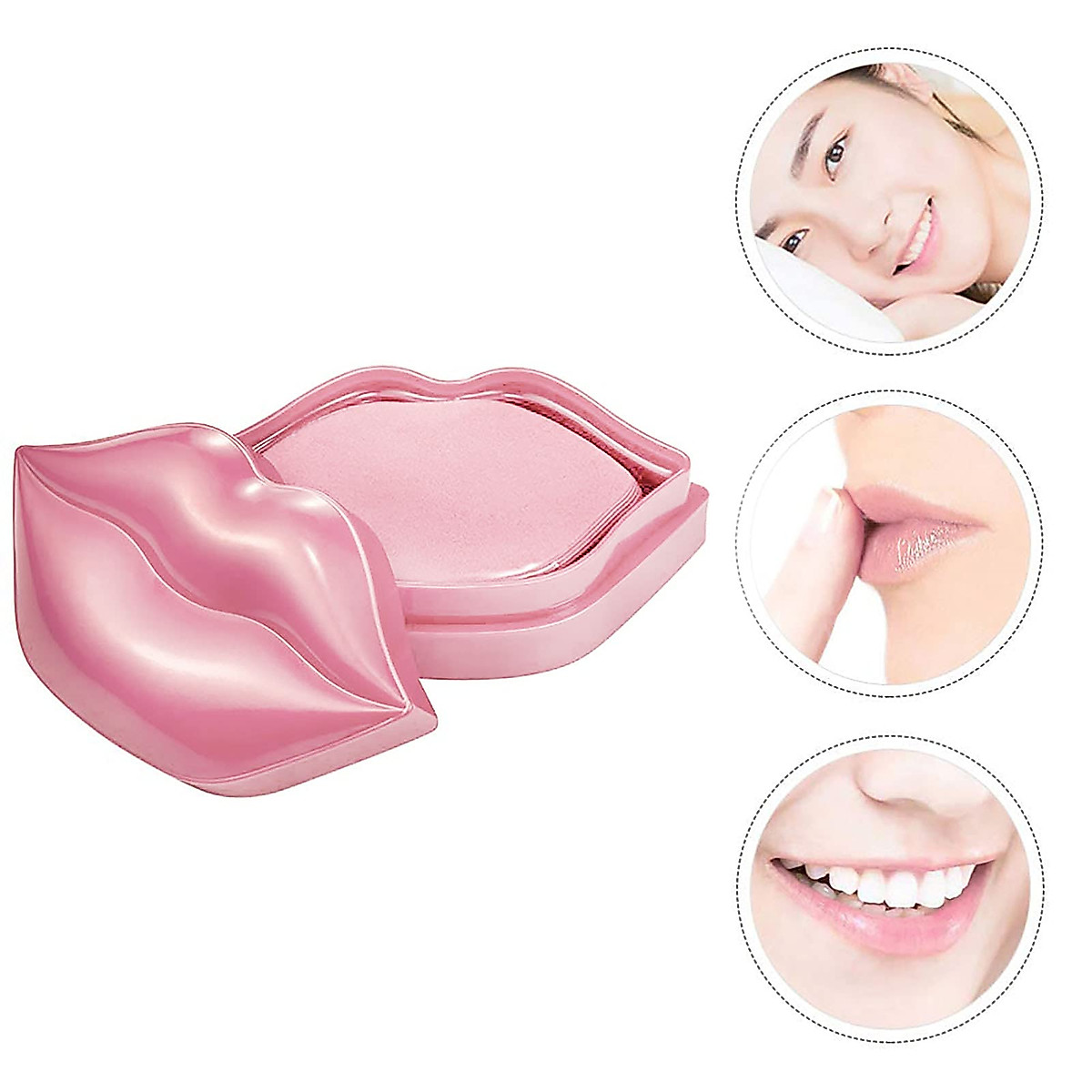 YiJiaBa 20PCS Sleeping Lip Mask with Cherry, Soothing for Dry Lips, Repair Chapped, Anti-Aging & Moisturizing Plaque