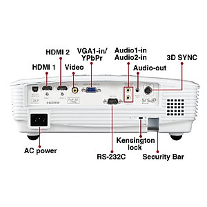 Optoma HD25e 1080p 2800 Lumen Full 3D DLP Home Theater Projector with HDMI