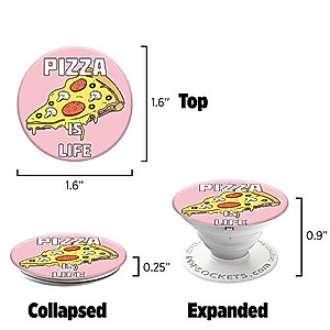 PopSockets: Collapsible Grip & Stand for Phones and Tablets - Pizza Is Life