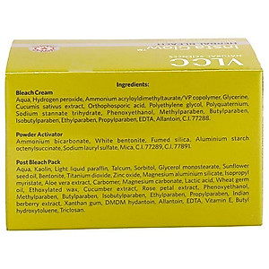 Vlcc Insta Glow Herbal Bleach With Cucumber & Rose Petal For Fairness 54 gm