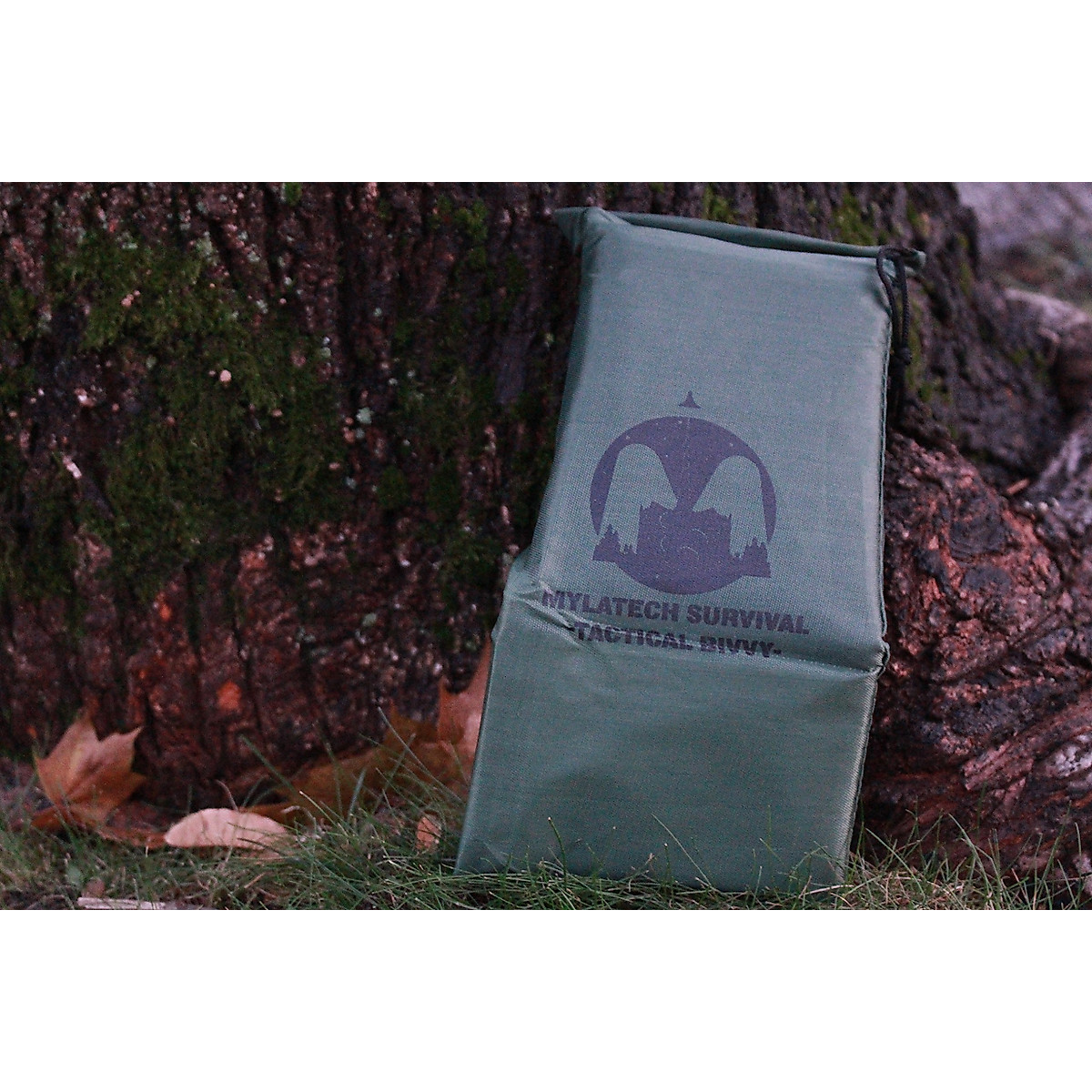 (Army Green) Emergency Sleeping Bag (+ FREE Emergency Blanket) - Lightweight, Waterproof Bivy Sack made with our Advanced Thermal Material + Nylon Carry Bag, Camping Gear & Bug Out Bags & Kits