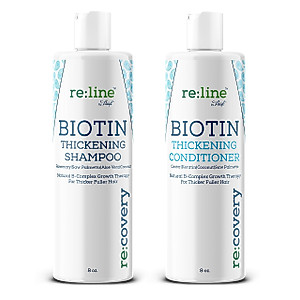 Biotin Shampoo and Conditioner for Hair Growth + Hair Thickening spray for Thin Hair Texturizer - Sulfate Free Thickening Shampoo and Conditioner + Biotin for Hair Growth spray - Hair Loss Prevention