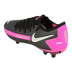 Nike Junior Phantom GT Pro FG Football Boots CK8473 Soccer Cleats (UK 3.5 us 4Y EU 36, Black Metallic Silver 006)