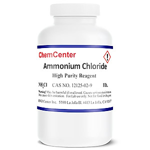 Ammonium Chloride, High Purity, 1lb. (16 oz.).