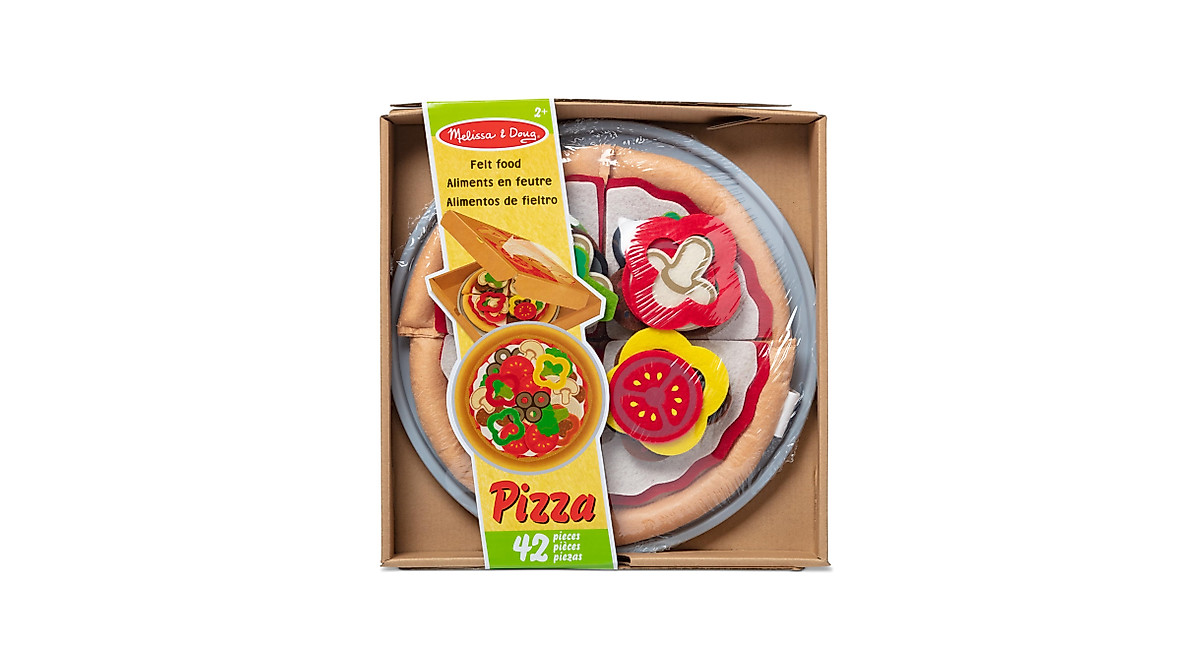 Melissa & Doug Felt Pizza Play Set for Kids - 42 pcs