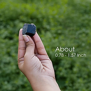 YATSKIA 1lb Black Obsidian Crystal - Raw Stones - Healing Crystals - Obsidian Stone - Black Stones and Crystals - Raw Stones for Tumbling - Crystals Bulk - Crystals and Healing Stones Bulk