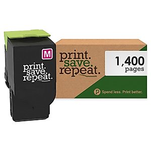 Print.Save.Repeat. Lexmark 78C10M0 Magenta Toner Cartridge for CS421, CS521, CS622, CX421, CX522, CX622, CX625 Laser Printer [1,400 Pages]