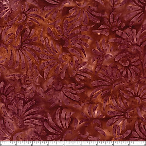 Wilmington Batiks Copper Mountain Petal Toss, Fabric by The Yard (Orange/Brown)