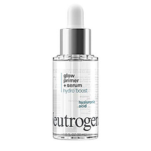 Neutrogena Hydro Boost Glow Booster Primer & Serum, Hydrating & Moisturizing Face Serum-to-Primer Hybrid, Infused with Purified Hyaluronic Acid & Designed to Instantly Hydrate, 1.0 fl. oz