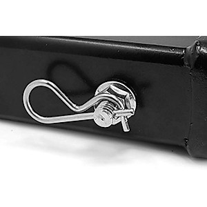 LFPartS 100% Stainless Steel Hitch Anti-Rattle No Wobble Pin Bolt Keeper Grip Clip Kit Fits 2" Receiver
