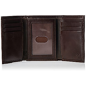 Columbia Men's RFID Blocking Lofton Trifold Security Wallet, Brown, One Size