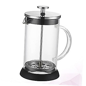CONGARTENO 1pc Fashion Coffee Pot Manual Espresso Machines Tea Strainer Press Tea Maker Tea Brewer Pot Espresso Maker Press Coffee Machine Manual Espresso Press Coffee Filtration Teapot Black