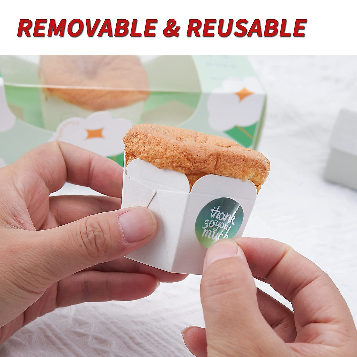 Thank Your Stickers,1000PCS Gradient Thank You Labels 1" Fashion Thank You Stickers Rolls 4 Designs for Bakery Package, Envelop Seal, Gift Box, Bubble Mailer, etc