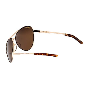 Tifosi Optics Shwae Aviator Sunglasses (Midnight Gold, Brown)