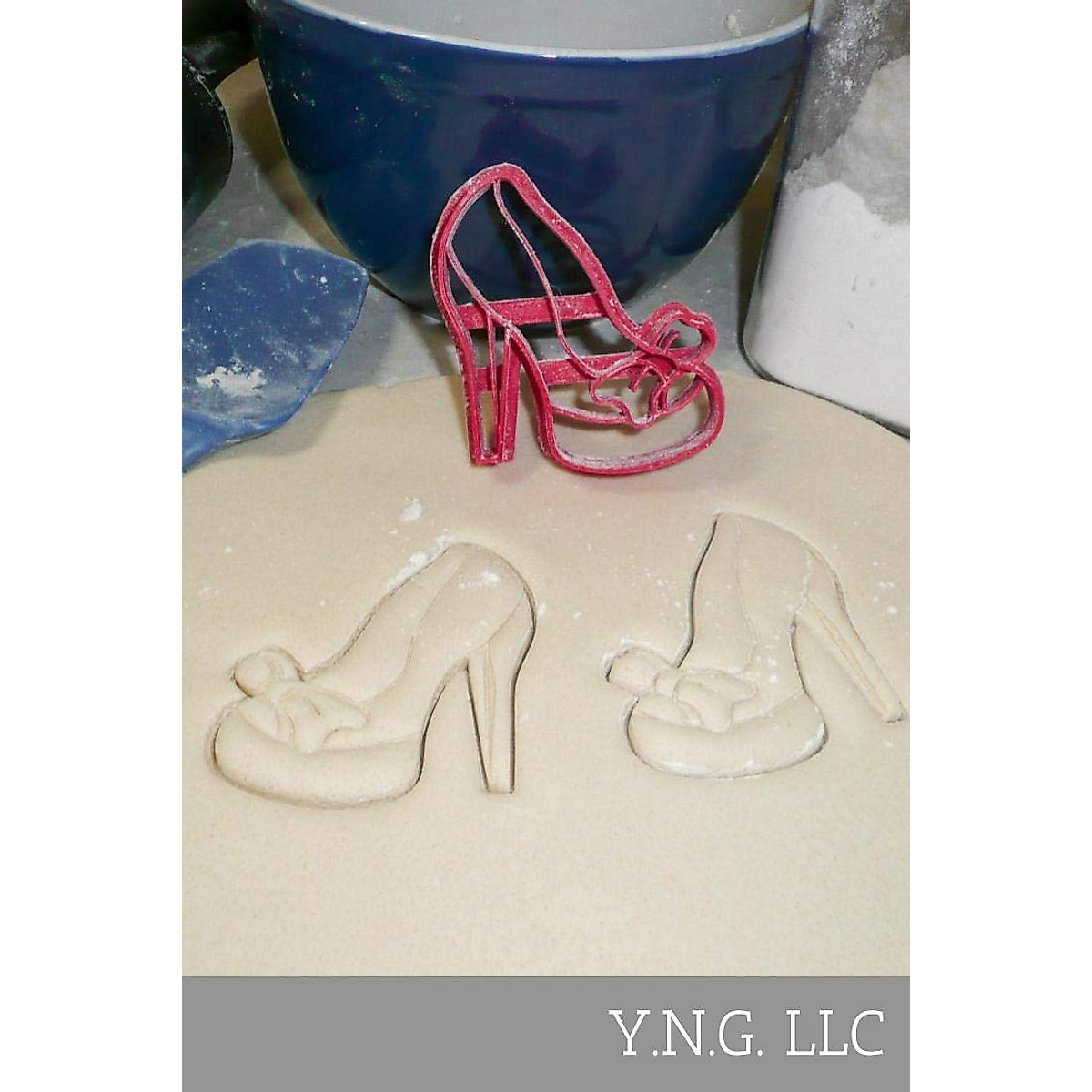 WHEELS OR HEELS GENDER REVEAL BABY SHOWER SET OF 3 COOKIE CUTTER MADE IN USA PR1193