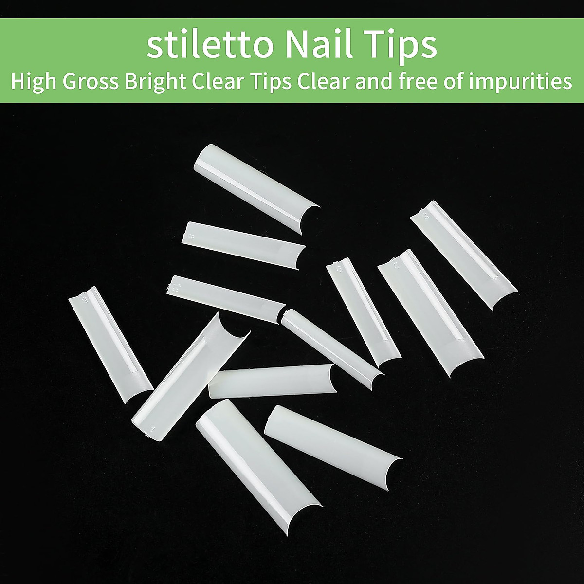 KOXXIAMOQ 240 Pcs Square Nail Tips, natural Extra Long No C Curve XXL Tapered Square Half Cover on Nail Tips Traceless for Acrylic Salon (natural)