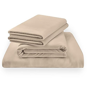TEMPUR-Rayon from Bamboo Sheet Set, Sandstone, King