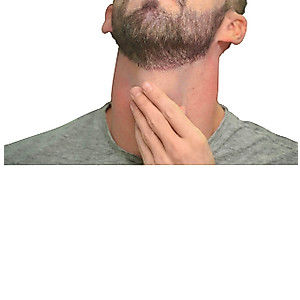 Quality Time Beard Neckline Shaper Guide; Hands-Free, Flexible, Adjustable, Beard Template, Do-it-yourself Neck Haircut Tool, Beard Lineup Shaping Guard/Stencil, Made in USA, Patented.