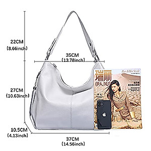 Soft Real Genuine Leather Tassel Women's Handbag Ladies Shoulder Tote Messenger Bag Purse Satchel Black White (White)