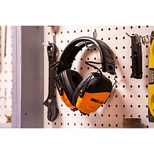 ISOtunes LINK Bluetooth Hearing Protection: OSHA Compliant Noise Isolation Earmuff Headphones, 14+ Hour Battery Life, Included Rechargeable Lithium Ion or AAA batteries, 25dB NRR, 85dB Safe Max Volume