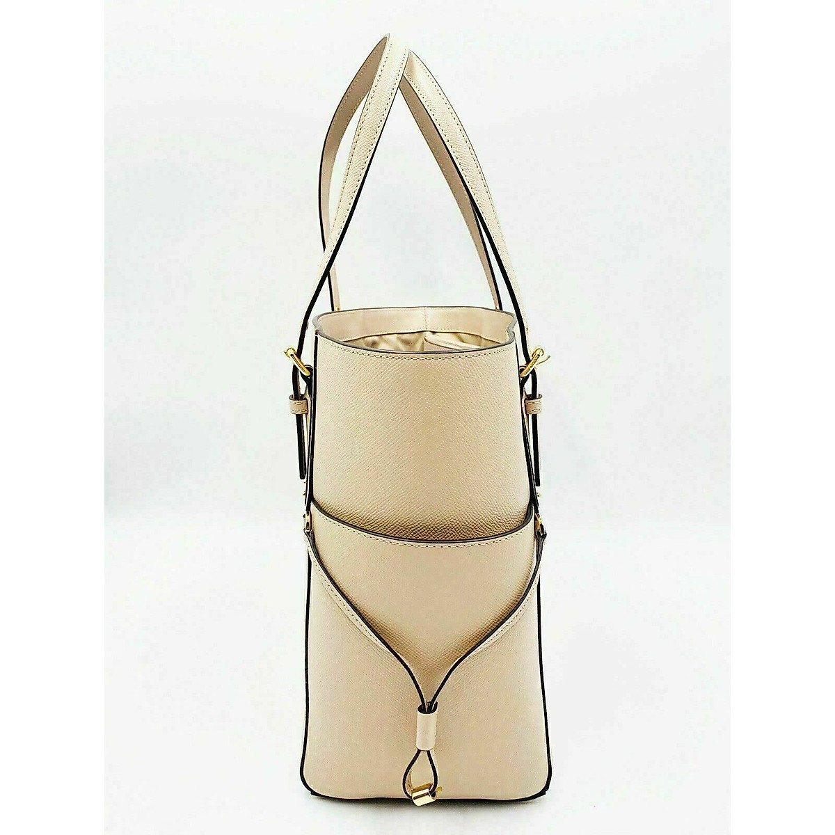 Michael Kors Textured Leather Tote- Oat