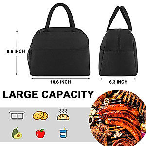 Lunch Bag Women Insulated Lunch Box for Women Men Adult Large Capacity Poratable Reusable Lunch Tote Bag Small Cute Cooler Bag for Work School Travel Picnic