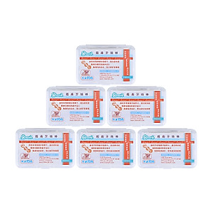 cleanpik Teeth rods affordable bow-shaped ultra-fine flat thread toothbrush bare tooth toothbrush dental floss (6 box)