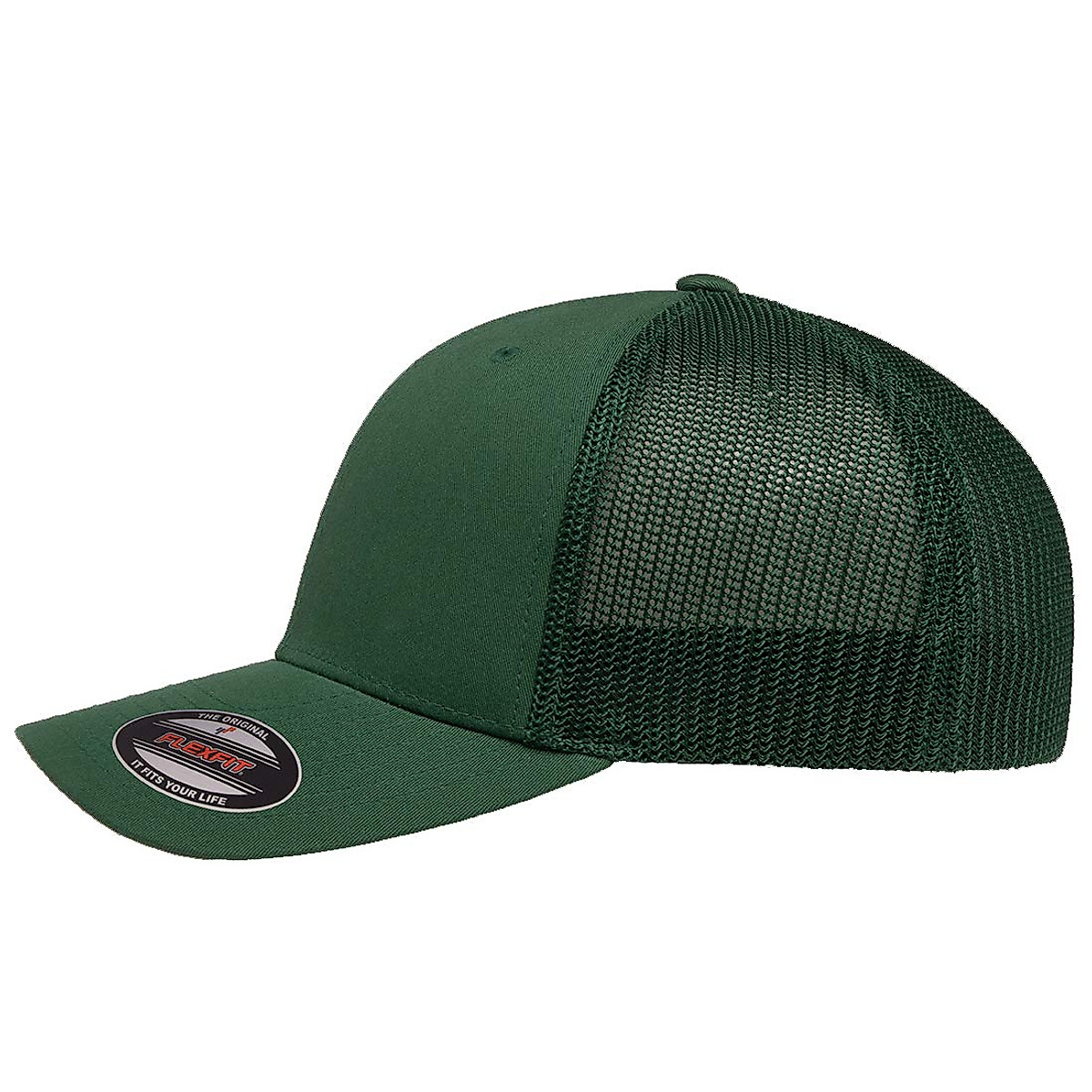 2019 2020 Bullitt Ford Mustang Outline Design Flexfit Trucker Mesh Fitted Cap Forest