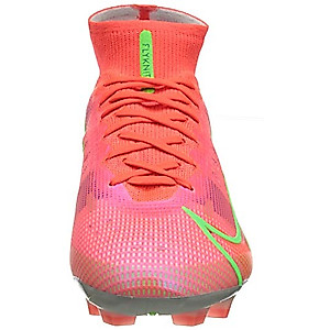NIKE Unisex Superfly 8 Elite FG Soccer Shoe, BRT Crimson MTLC Silver Indigo Burst White Rage Green, 12 US Men