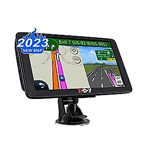 XGODY GPS Navigation for Car Truck GPS Navigation System 2023 Map 7 Inch Touchscreen Car GPS Navigator 8GB 256M with Voice Guidance and Speed Camera Warning Auto GPS with Lifetime Free Map Update