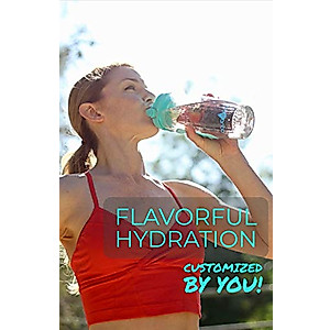 AquaFrut 32 OZ Fruit Infuser Water Bottle BPA-Free Fruit Infusion Sports Bottle - Flip Top Lid w Drinking Spout, Leak Proof, Made of Durable Tritan. Free Recipe eBook! (Teal)