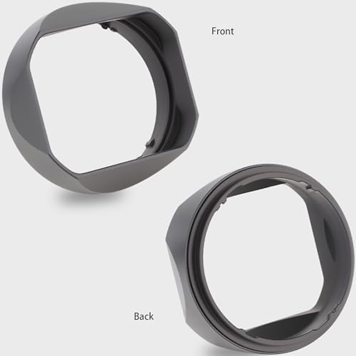 Haoge LH-S245N Bayonet Square Metal Lens Hood for Sony FE 50mm F2.5 G FE 40mm F2.5 G FE 24mm F2.8 G Lens Shade with Cap