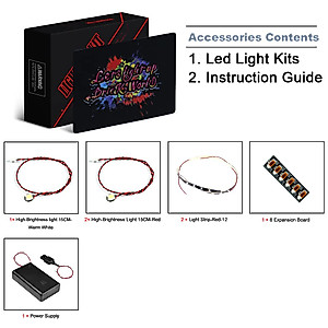 BrickBling LED Light for Lego Star-Lord's Helmet Set 76251(Lights Only), New 2023 Lighting Compatible with Lego Helmet- Light up Your Model
