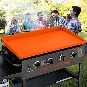 Upgraded Silicone Griddle Cover Mat Full-edge for Grill 36" Blackstone, Top Edges,Heavy Duty Food Grade Blackstone Accessories Reusable&Durable,Protect from Rust,Insects & Leaves