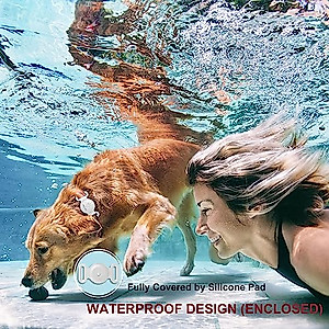 Airtag Dog Collar Holder,1 Pack Waterproof Airtag Holder for Apple Airtag Fitted Within 1 inch Medium & Large Airtag Dog Collar and Airtag Cat Collar Waterproof