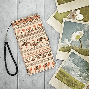 GackCase Wallet Case Fit for Samsung Galaxy S9 Plus (2018) (6.2 Inch) with Cicada Totem Camel Stand Support Wristband Credit Card Slots Side Cash Pocket Magnetic Buckle PU Leather Flip Cover