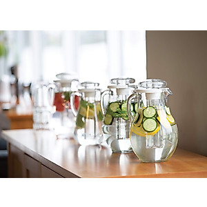 Service Ideas SWP33SB Pitcher, Acrylic, Smooth Body, 3.2 L