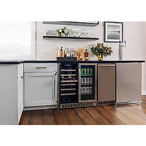 EdgeStar CWB2886FD 30-Inch Built-In Wine and Beverage Cooler with French Doors