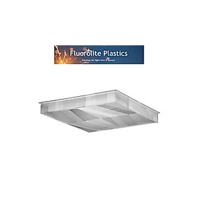 FP FLUOROLITEPLASTICS WE'VE GOT YOU COVERED LexaLite Outdoor Light Cover | Gas Station Light Lens | Drop Lens for Canopy | Vandal Resistant | 20" X 20" x 2.51" Deep | Acrylic | 3 Pack