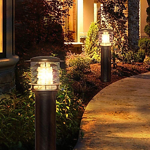 Modern Simple LED Street Lamp Outdoor Grass Acrylic Post Lights American Waterproof Landscape Light Villa Aluminum Garden Lawn Floor Park Decoration Column E27